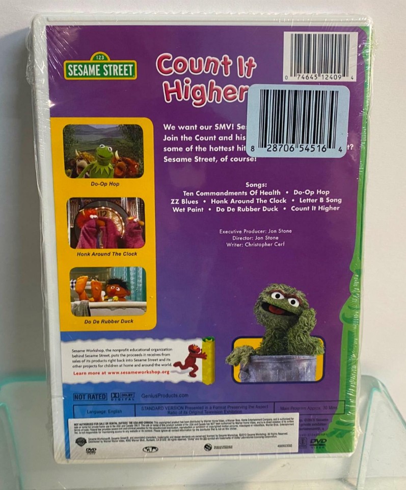 Sesame Street - Count It Higher: Great Music Videos (DVD, 2005) Brand ...