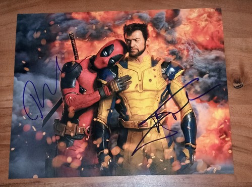 DEADPOOL & WOLVERINE CAST Signed Photo 8 x 10 (Signed By Both Actors) W ...