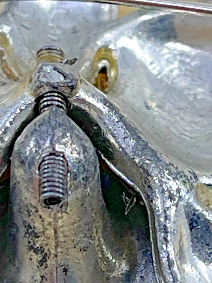 SINGER & KANTOR Art Deco Blue Rhinestone Trembling Orchid Brooch ...