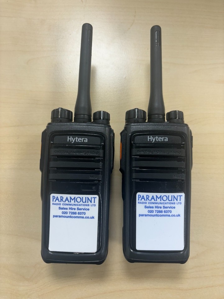 2x Hytera PD505 UHF Digital Radios w/ batteries | eBay UK