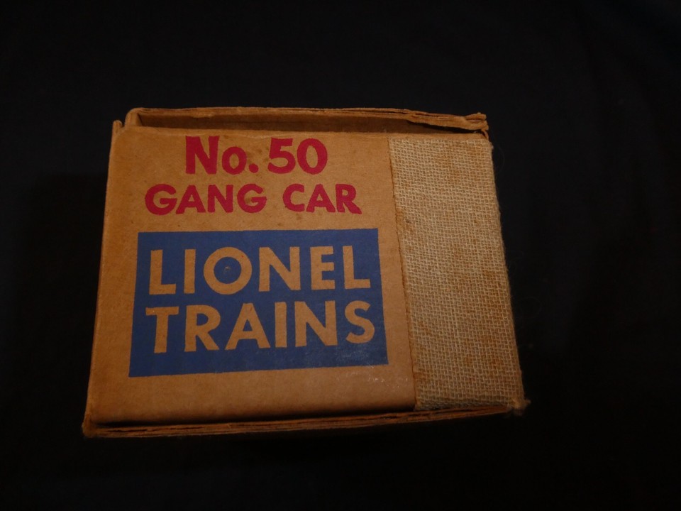 LIONEL 50 GANG CAR ORIGINAL BOX ONLY | eBay