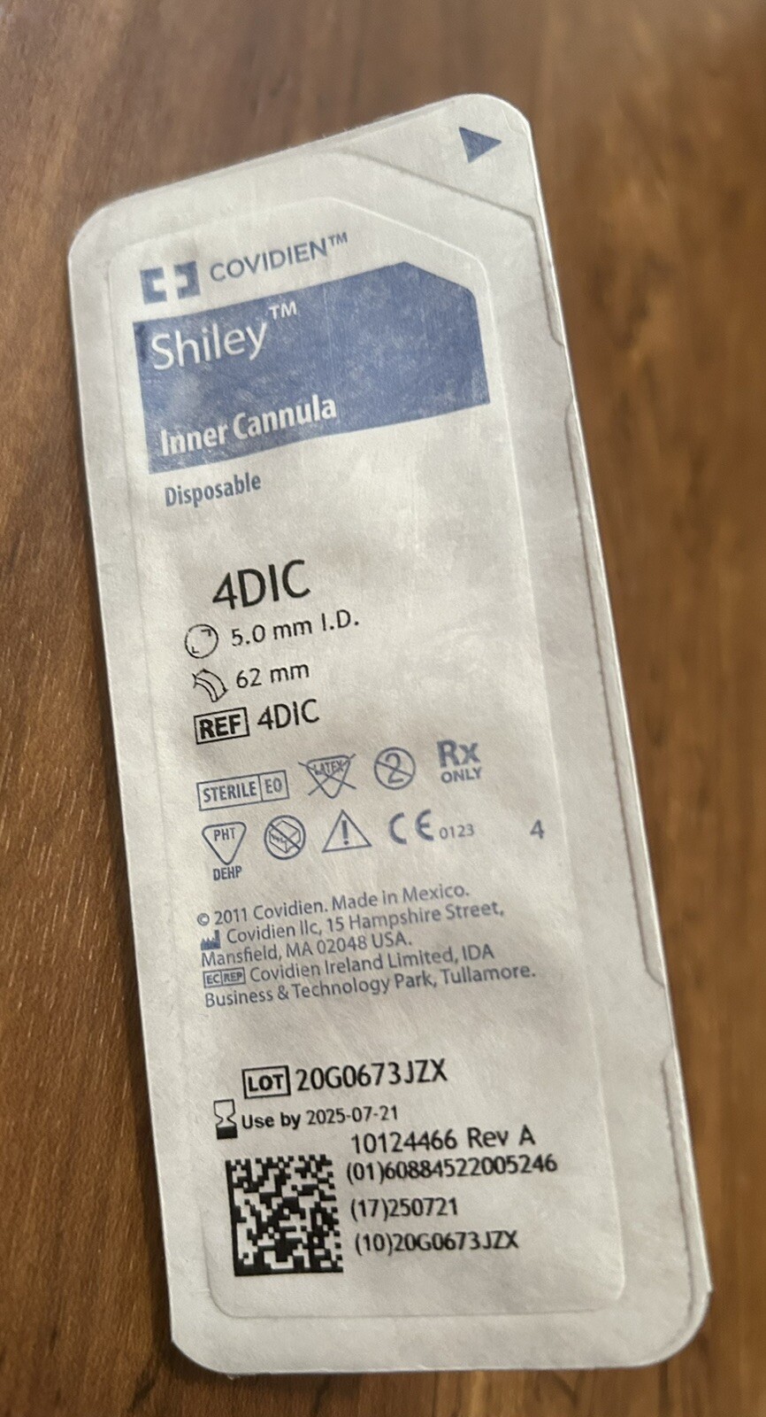 Shiley INNER CANNULA disposable 5.0mm STERILE 4DIC (2 pack) | eBay