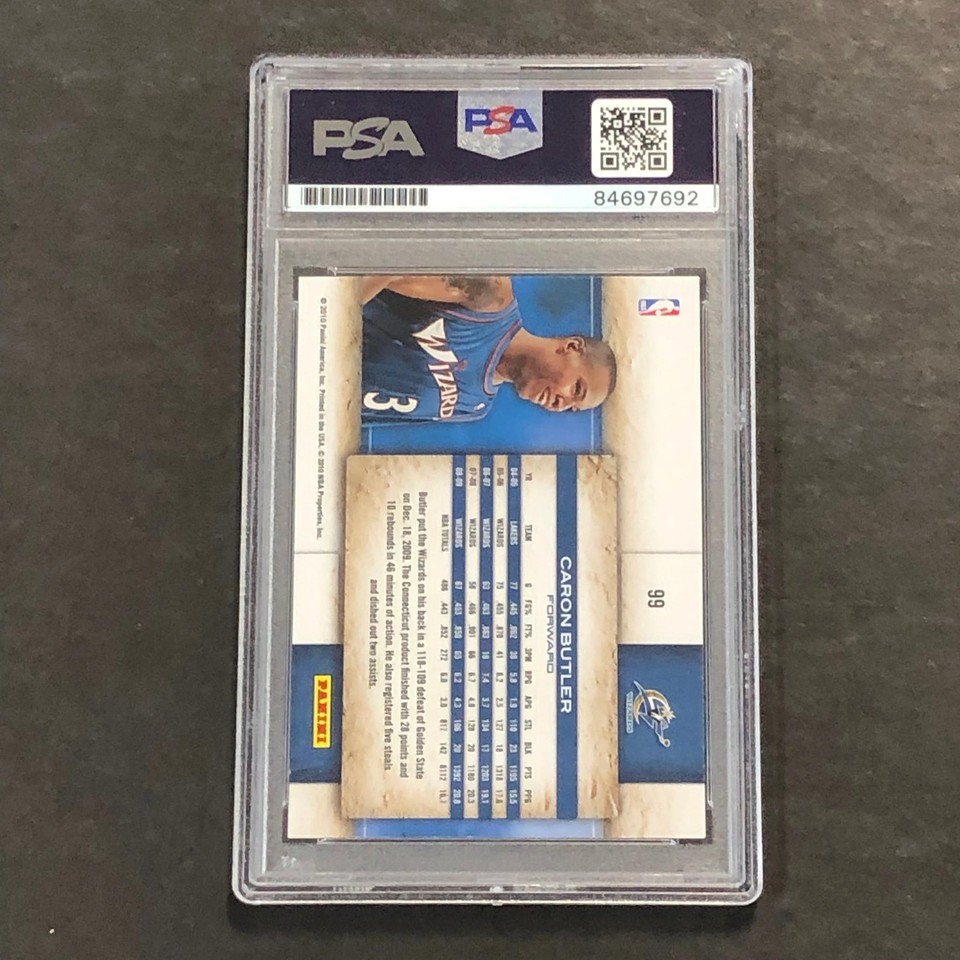 2009-10 Panini Studio #99 Caron Butler Signed Card AUTO PSA Slabbed ...