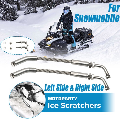 Snowmobile Ice Scratchers 2-Pack With Carbide Tips - Reverse Compatible ...