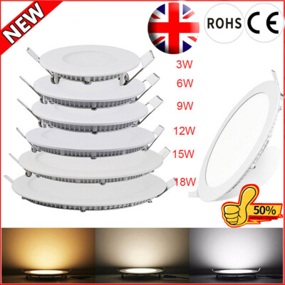 LED Flat Panel Ceiling Spot Lights Downlights Spotlights Ultra Slim ...