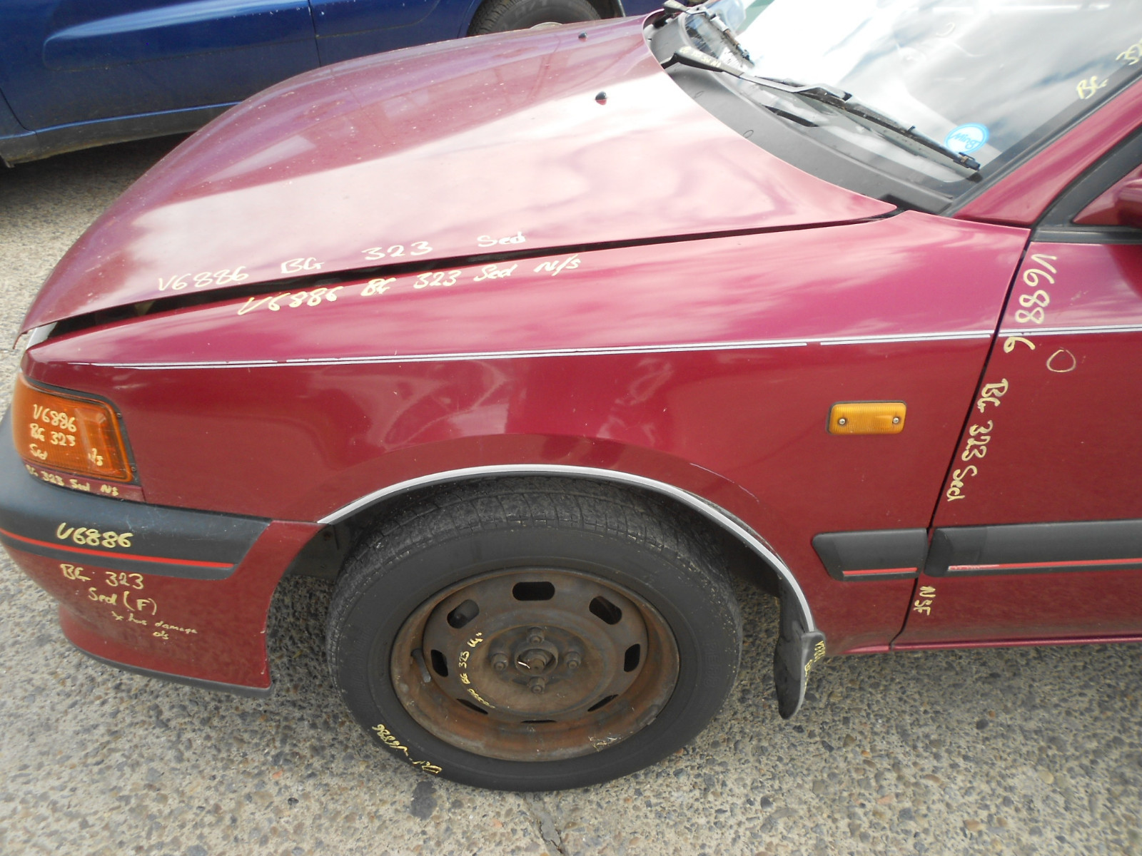 1993 Mazda 323 Sedan 1 x 14" Steel Rim & Tyre S/N# V6886 BI2989 | eBay ...