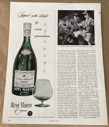 Remy Martin cognac print ad 1952 orig vintage 1950s retro art decor ...