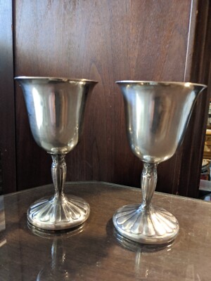 Vintage 2 Piece International Silver Co Goblets 5-3/4"H | eBay