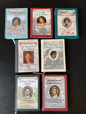 Dear America Book Lot 7 Historical Fiction Hardcover Ribbon Bookmarks ...