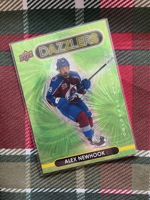 Alex Newhook “GREEN DAZZLERS” 21-22 UD series 1 (Avalanche) (B4-3) | eBay