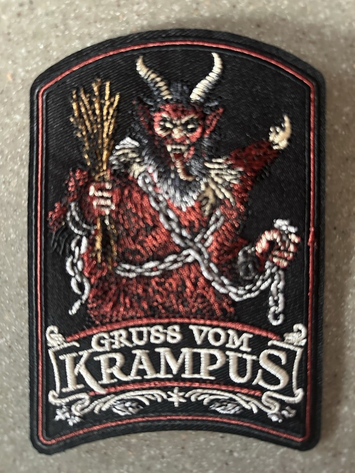 Krampus Embroidered Patch 4”w X 5”h Iron Or Sew On Gruss Vom Krampus ...