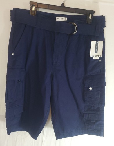 True Craft Men's Size 33 Blue Cargo Shorts Ripstop New with Tags | eBay