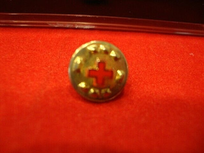 Vintage American Red Cross Pin with a Single Tiny RED CROSS in the ...
