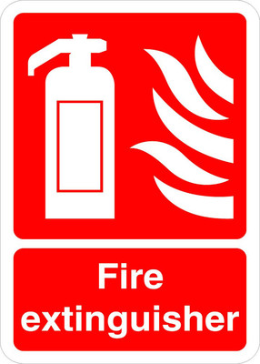 Fire Extinguisher Fire OSHA / ANSI LABEL DECAL STICKER | eBay