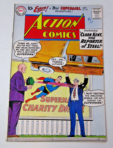 Action Comics #257 1959 [FN] Silver Age DC Superman Reporter of Steel ...