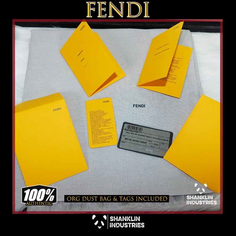 🤍🐼FENDI🐼🤍 Multicolor Roll Bag Tote Rare! | eBay