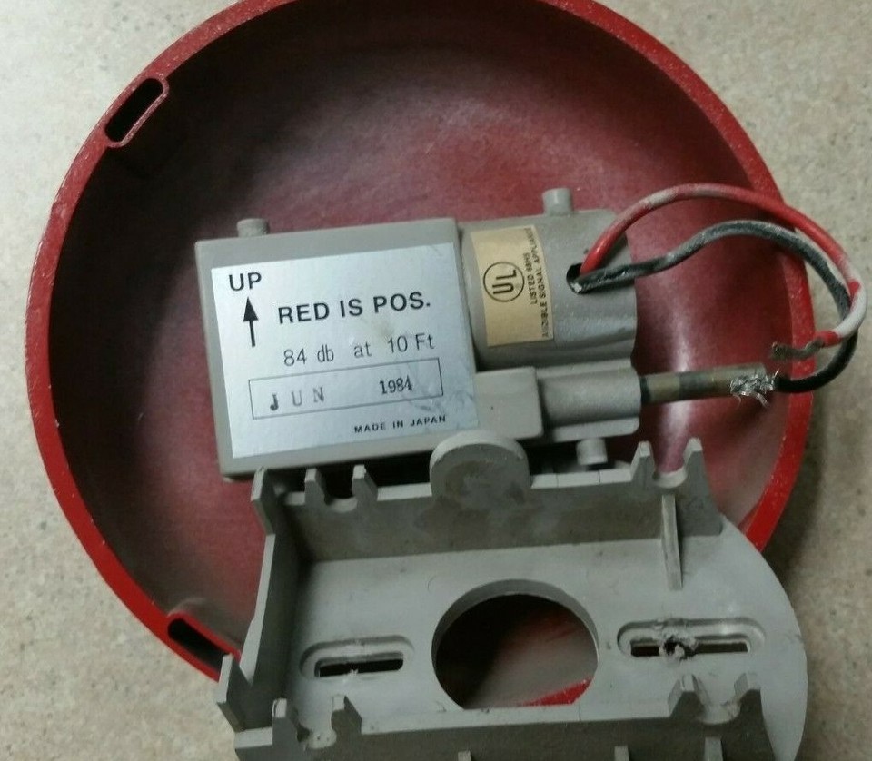 Alpha-Larm, Hochiki AL-MTR-B624 Red Fire Alarm Bell | eBay