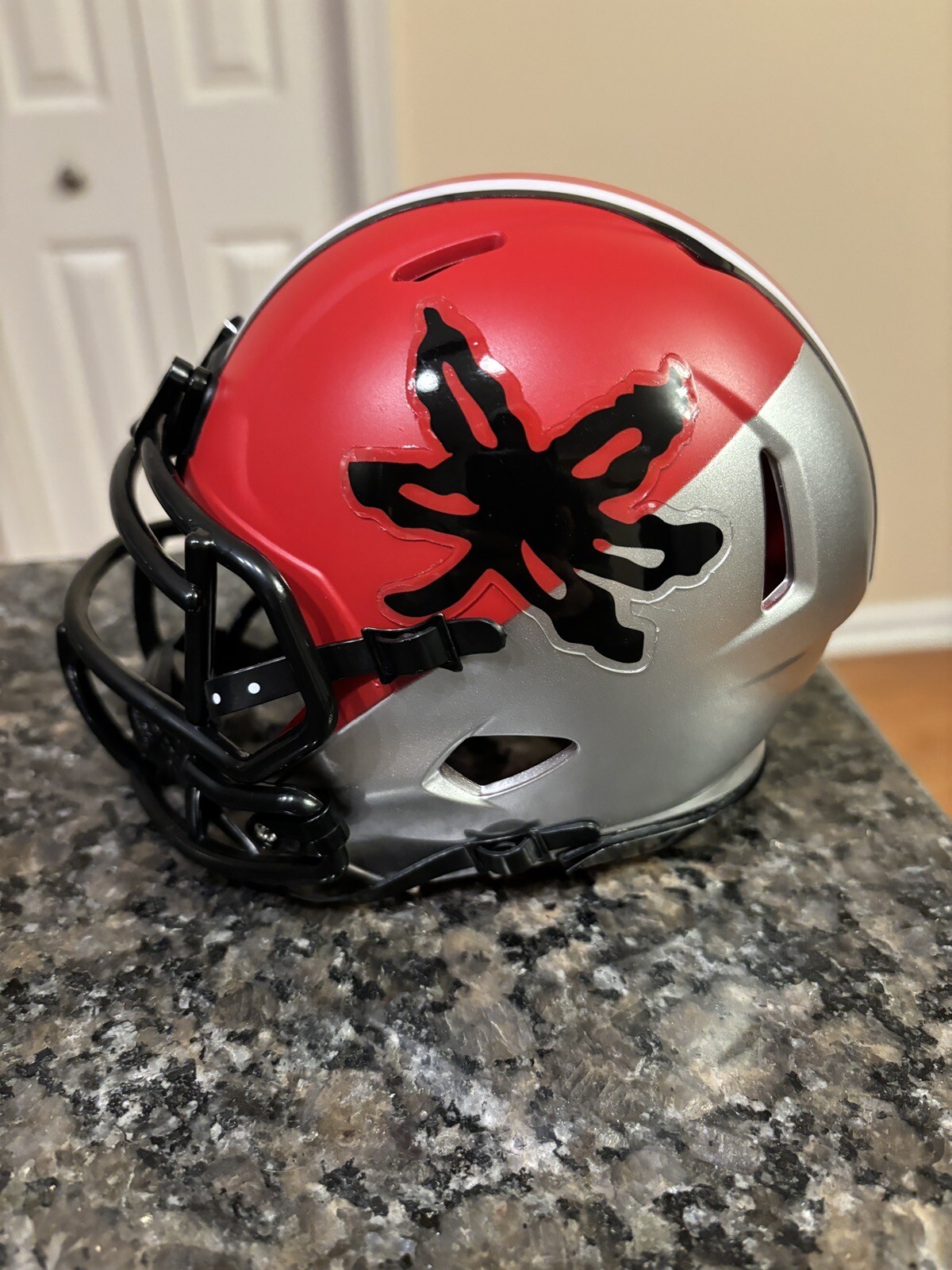 Ohio State Buckeyes Riddell Speed Mini Football Helmet Red Silver Black ...