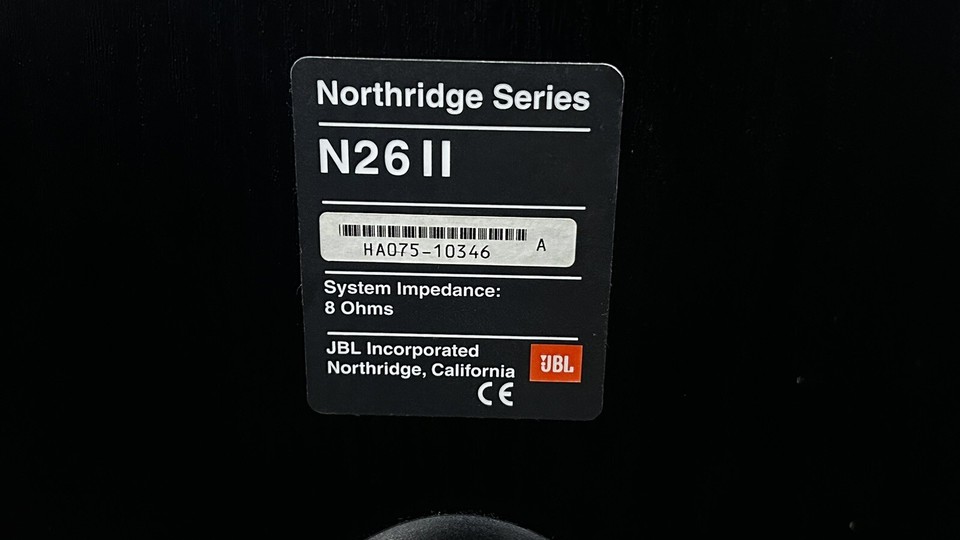 JBL N26 ll Northridge Series Bookshelf Speakers HI-FI Audiophile Pair ...