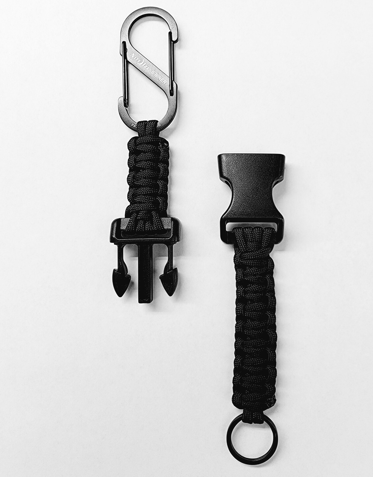 New Heavy Duty EDC 550 Paracord Quick Release Key Chain / Key ...