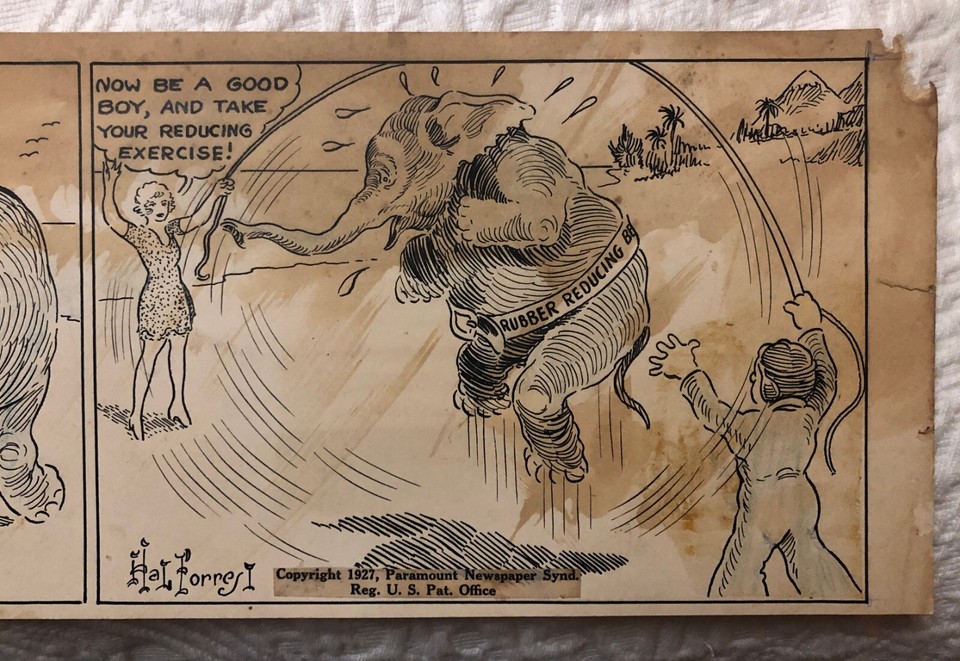 HAL FORREST 1927 "Artie the Ace" Original Comic Strip Art Tailspin ...