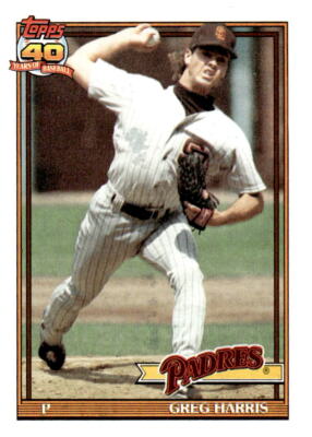 1991 Topps #749 Greg Harris - San Diego Padres | eBay