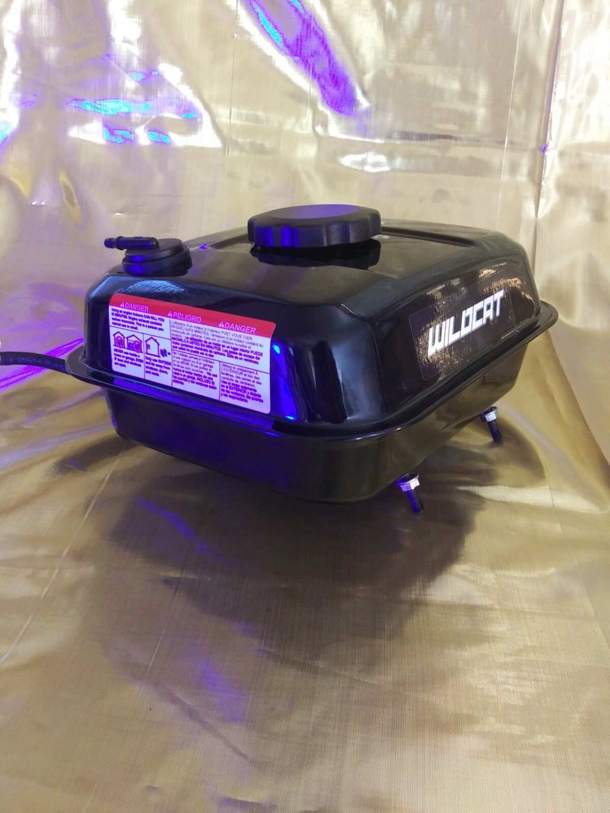 GLOSS BLACK 212 PREDATOR HEMI FUEL GAS TANK W/ CAP, STRAINER & LINE ...