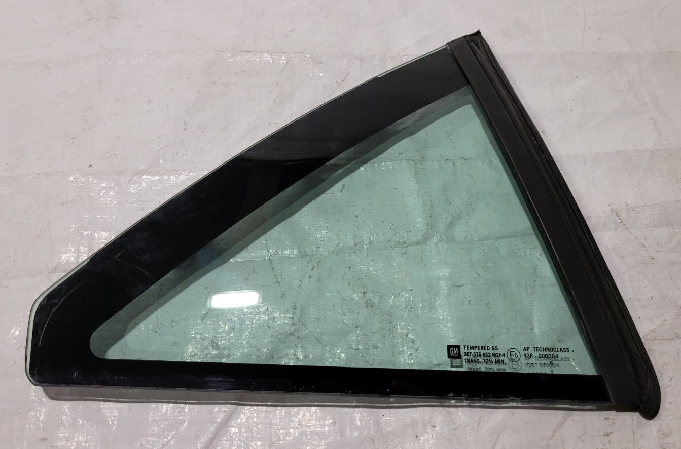 2004-2009 CADILLAC XLR REAR RIGHT QUARTER GLASS WINDOW REAR PASSENGER ...