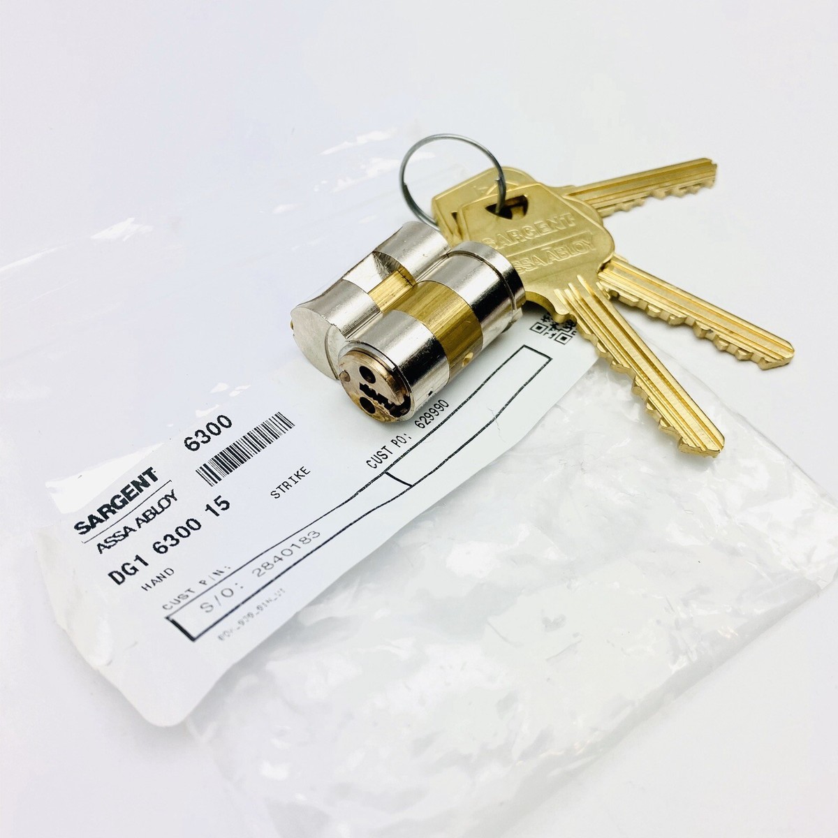 Sargent Lock Cylinder Face 10X Line | SARGENT