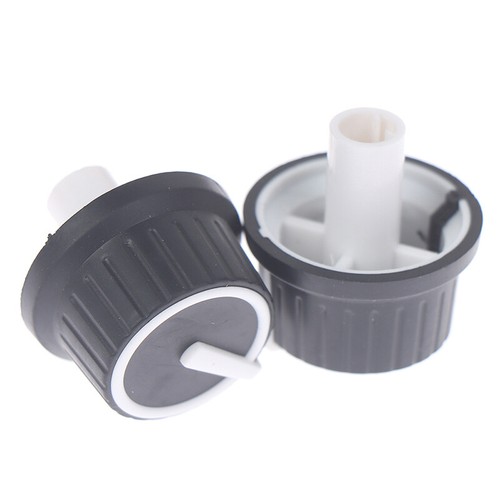 2PCS 25*25.5MM Rubber Half Shaft Knob Potentiometer Rotary Encoder ...