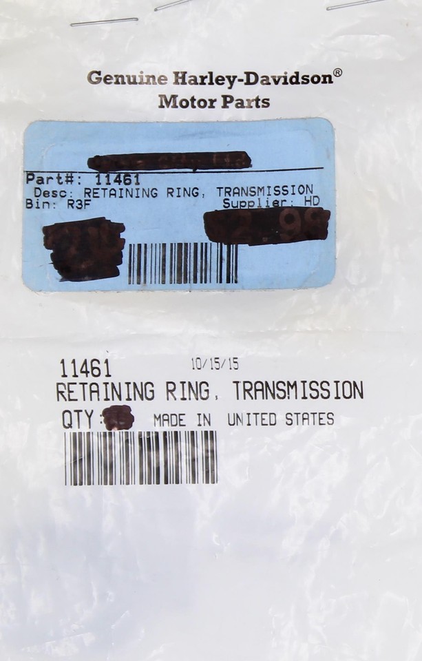 Genuine Harley-Davidson Retaining Ring Part Number - 11461 | eBay