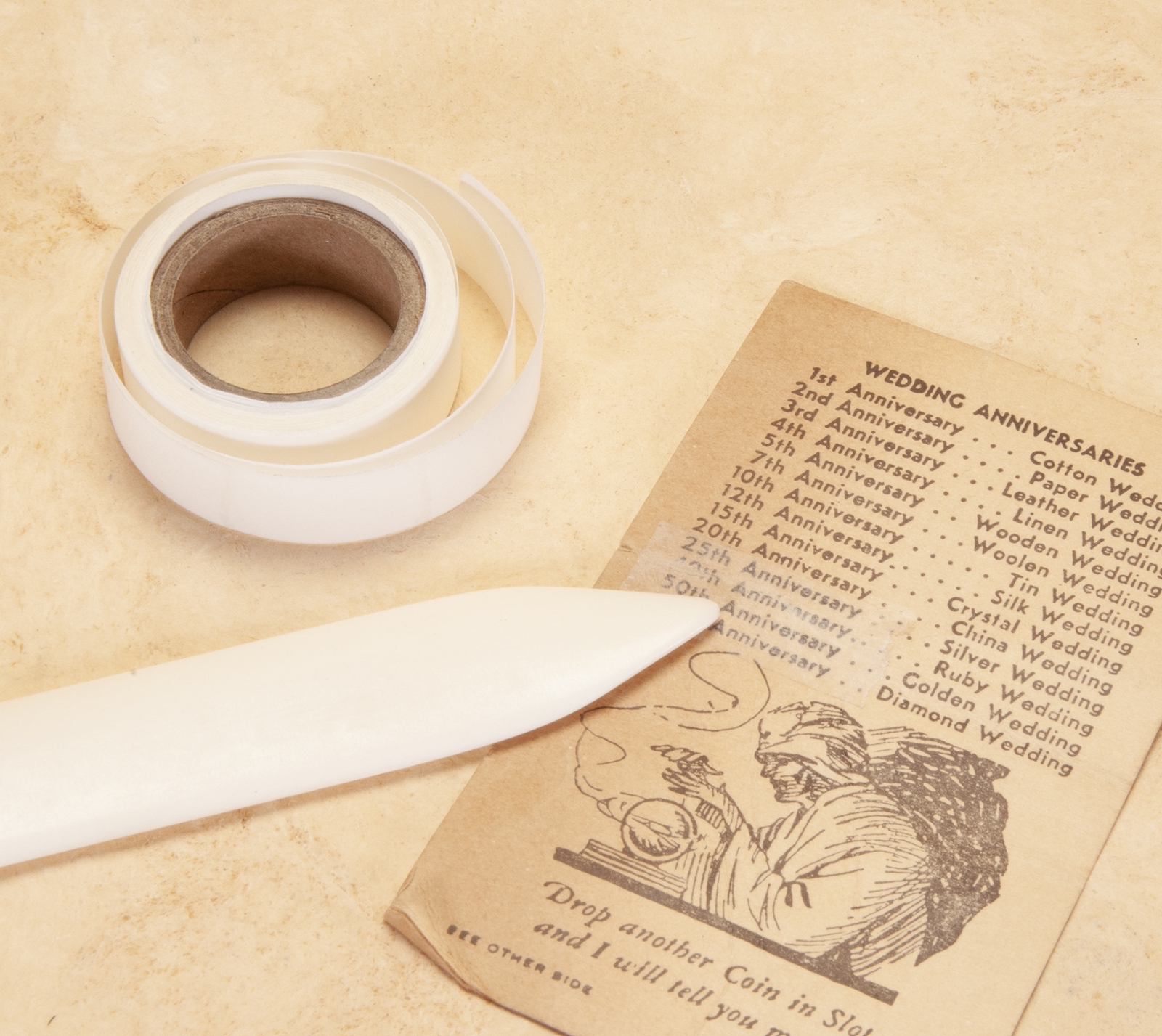 Lineco Self-Adhesive Book Mending Tissue-Transparent .5"X12' 5330017M ...