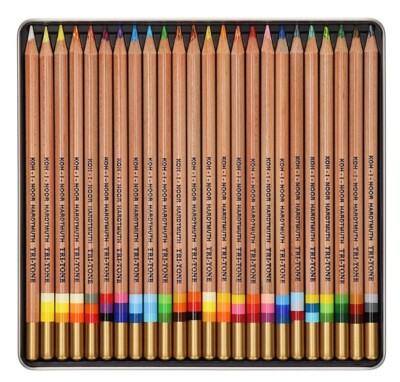 Koh-I-Noor tri-colour pencils Tri-Tone 23 colours 3444 | eBay