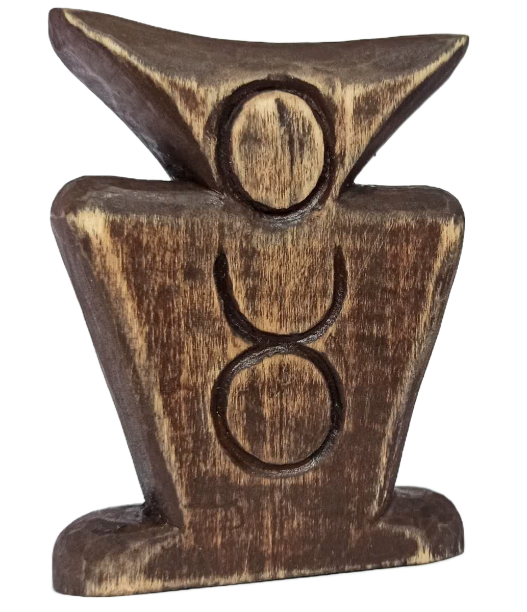 Wiccan Horned God Statue Wood Sculpture】Cernunnos, Horned God,