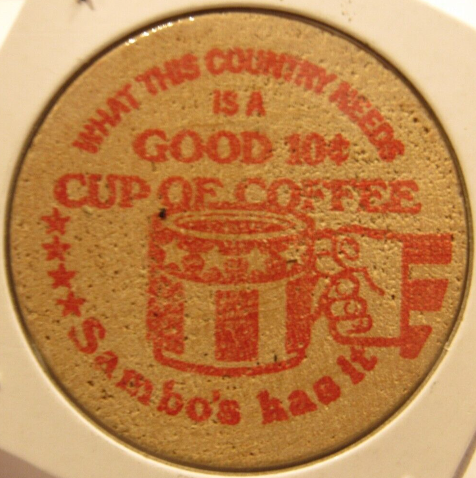 Vintage Sambos Restaurant Yuma, AZ Wooden Nickel - Token Arizona Ariz ...