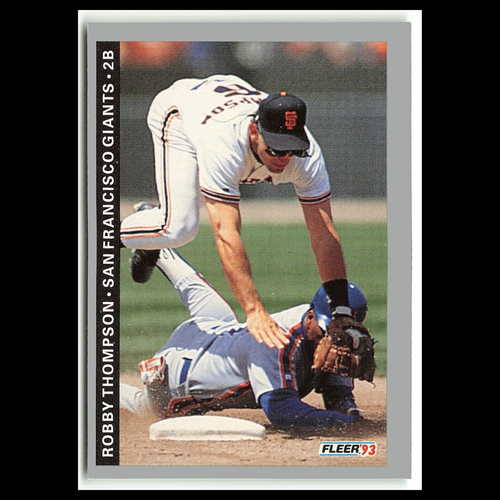Robby Thompson #538 1993 Fleer San Francisco Giants Baseball Card MLB ...