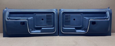 1982-1986 FORD TRUCK DOOR PANELS BLACK PAIR F100 F150 F250 F350 BRONCO ...