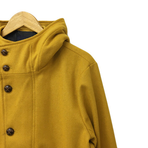 Rageblue Coat Jacket Short Wool Hood Plain Zip Up Long Sleeve L Yellow Men'S | eBay