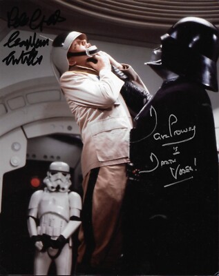 Star Wars Peter Geddis and Dave Prowse Signed 8 x 10 Photo Captain ...