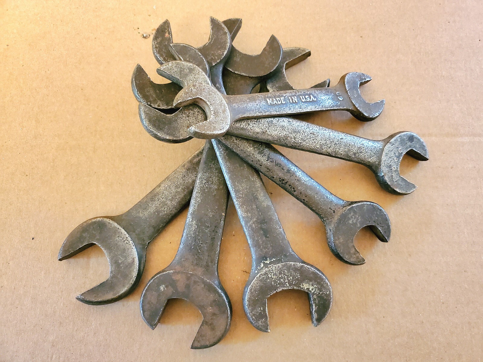 Vintage Pre-War Lot of 6 Heavy Duty, Wrenches Drop Forged Steel Made in ...