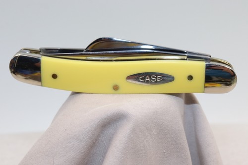 1983 Case xx 3318 SH SP Medium Stockman Pocket Knife, Yellow Delrin ...