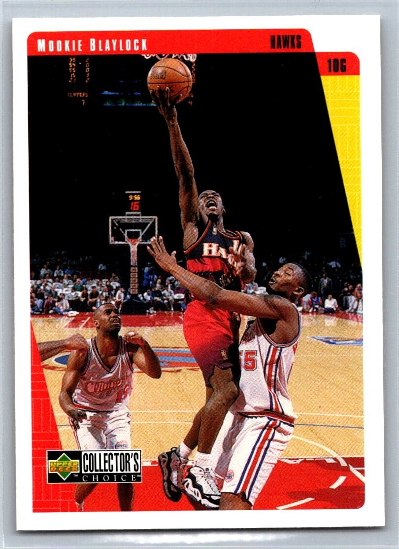 MOOKIE BLAYLOCK 1997-98 Collector's Choice Basketball Card #1 Atlanta ...