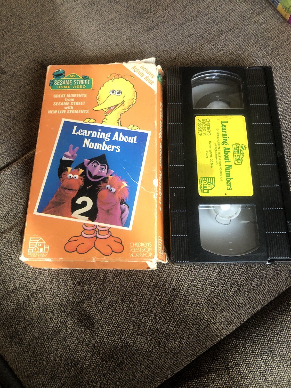 Sesame Street Learning About Numbers Vhs Library