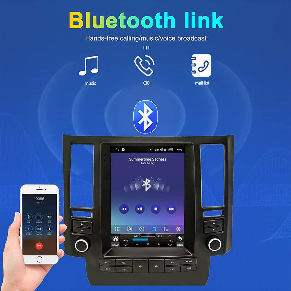 9.7" Tesla Style Car Stereo for Infiniti FX35 FX45 2003-2006 ...