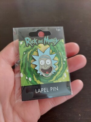 Rick & Morty Rick Head Lapel Pin Adult Swim TV Show READ | eBay