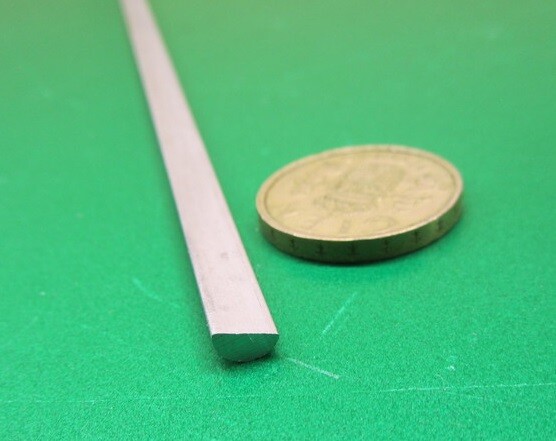 Aluminum Half Round Rod (.250") 1/4" Dia, x 3 Foot Length, 4 units, 12 ...