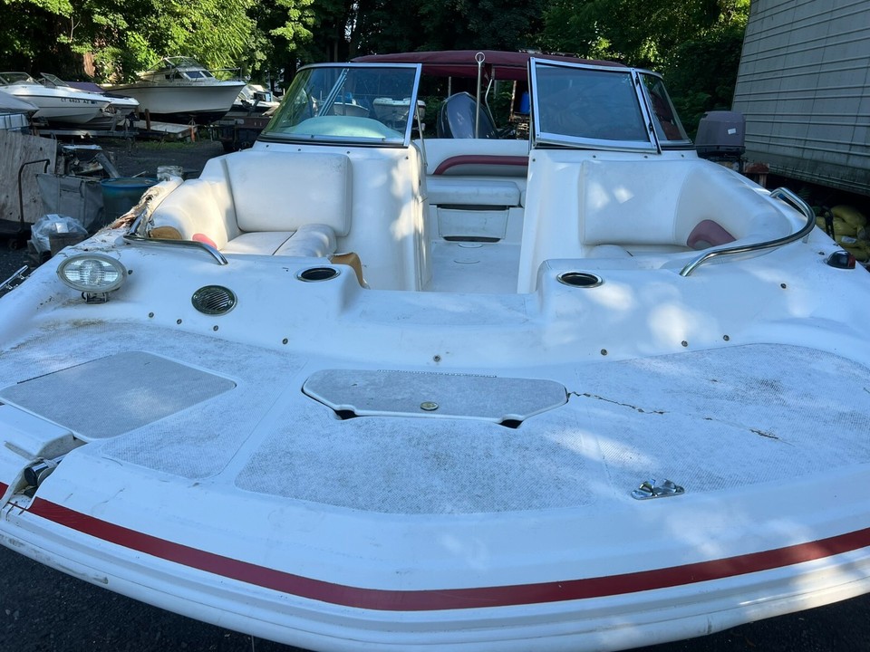 2013 Hurricane 187 Deck Boat without motor Trailer included | eBay