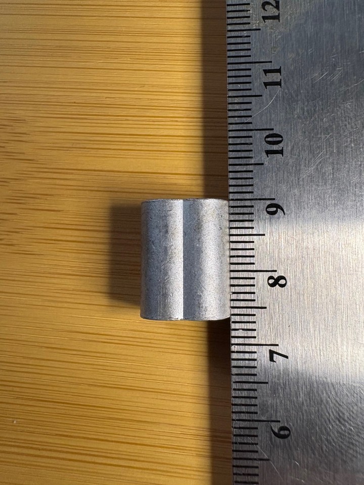 2 PC - Aluminum Clamps Ferrules Crimping Sleeves Clip Grips - 16MM (M4 ...