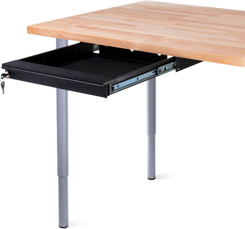 Under Desk Laptop Drawer, Lockable, for 14” Laptops - Premium Sliding ...