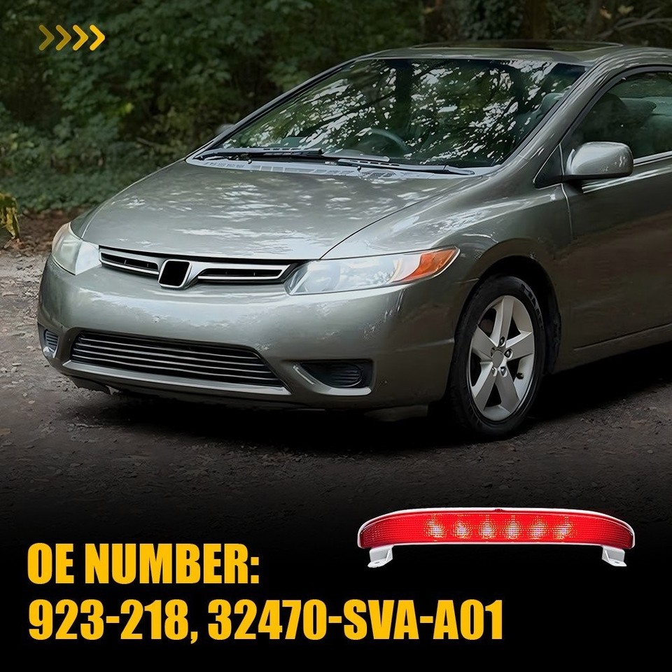 For 06-11 Honda Civic EX Coupe 3rd High Mount Third Brake Light LED 923 ...